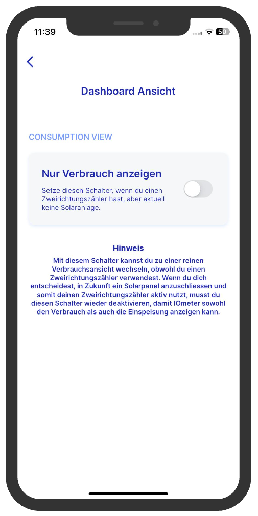 Neue Funktionen in der App – IOmeter